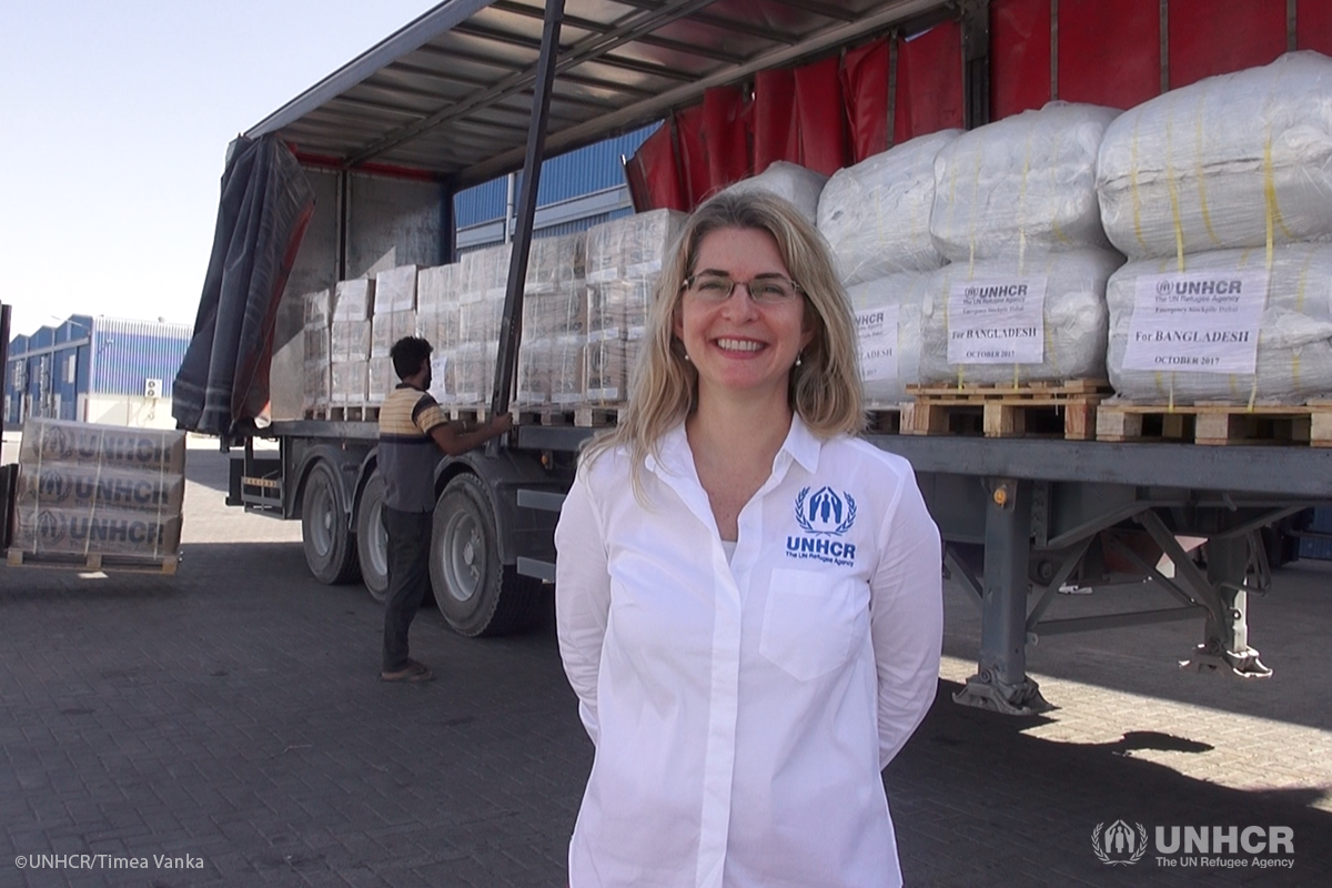 UNHCR staff member is dedicated to getting refugees the lifesaving aid ...