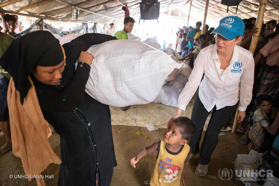 UNHCR staff member is dedicated to getting refugees the lifesaving aid ...