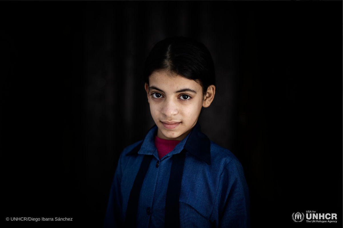 Nine years of conflict weigh heavily on Syrian refugee girl