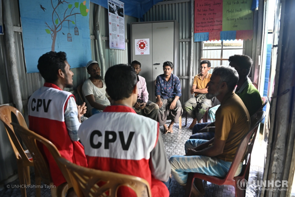 Rohingya refugee volunteers combat stresses of camp life with mental ...