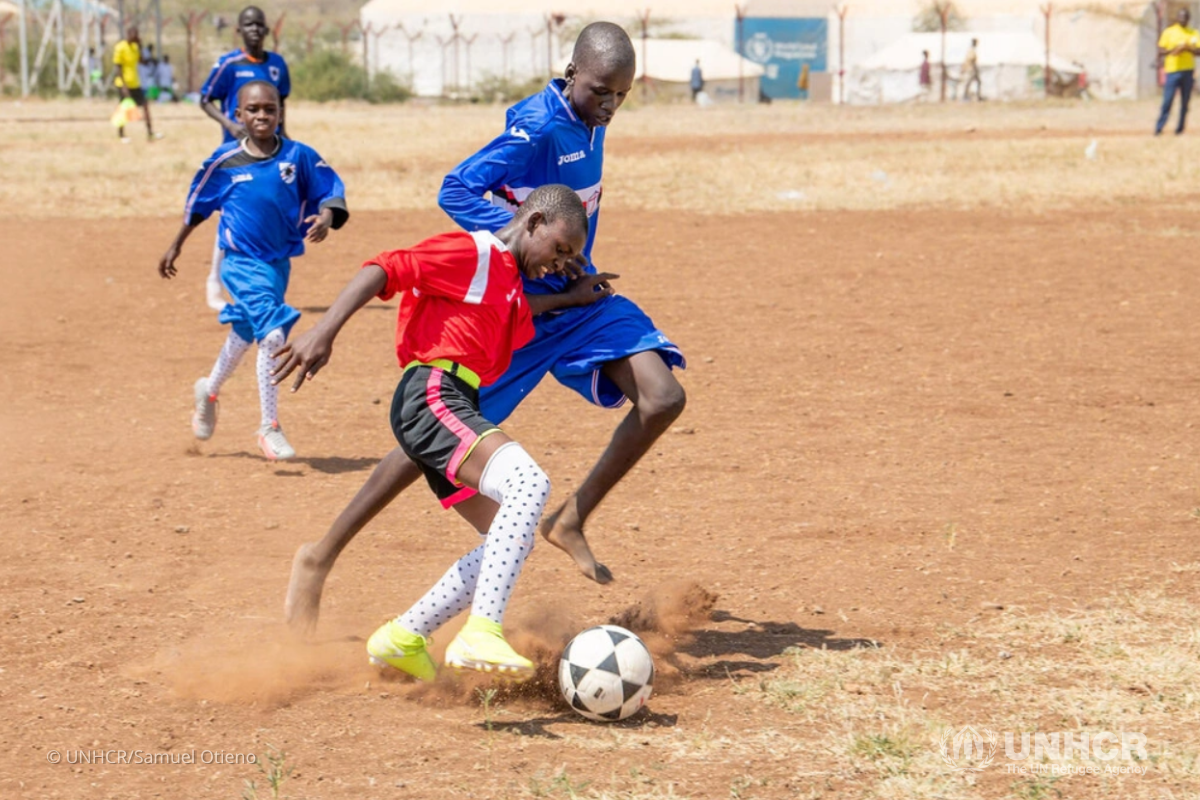 Football keeps young refugees’ dreams alive in Kenya’s Kakuma camp